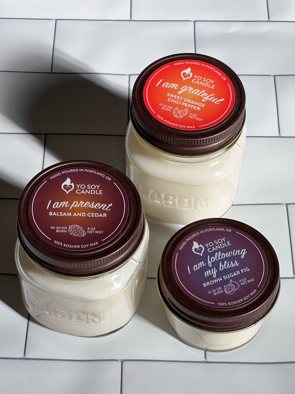 Shop for Soy Candles in 4 and 8 oz Sizes | Yo Soy Candle
